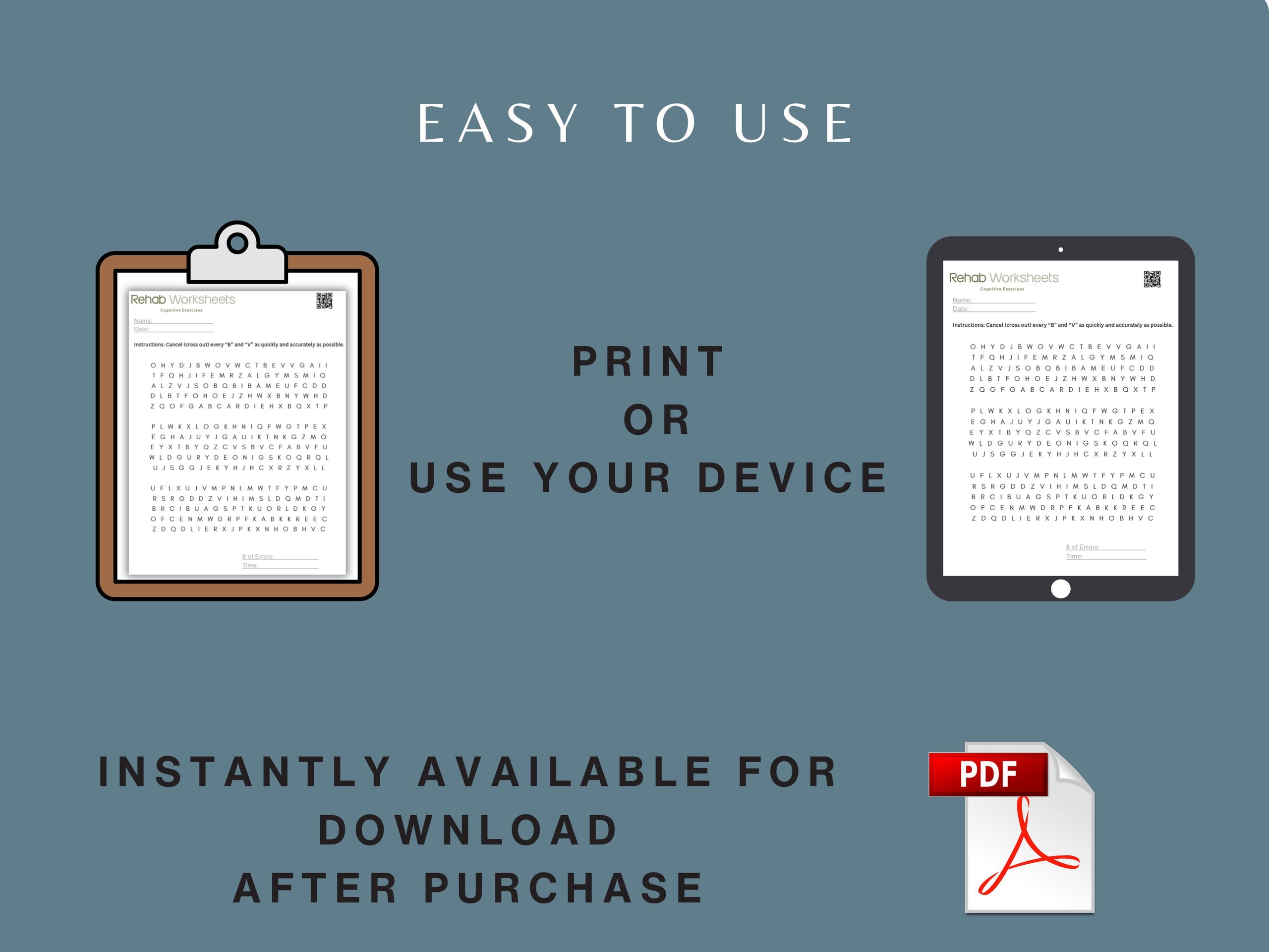 Letter Cancellation Worksheets (30 Pages) - Attention – Rehab Worksheets